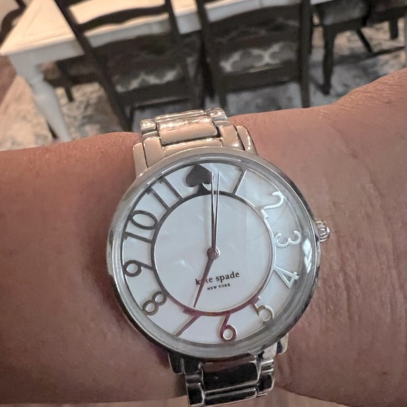 kate spade | Accessories | Kate Spade Classic Silver Watch | Poshmark
